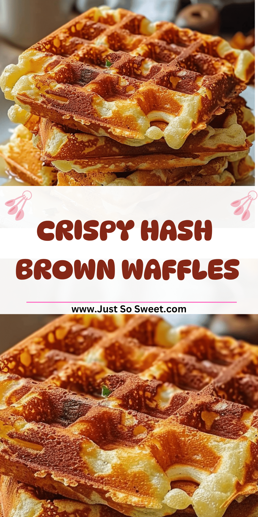 Crispy Hash Brown Waffles | Just So Sweet