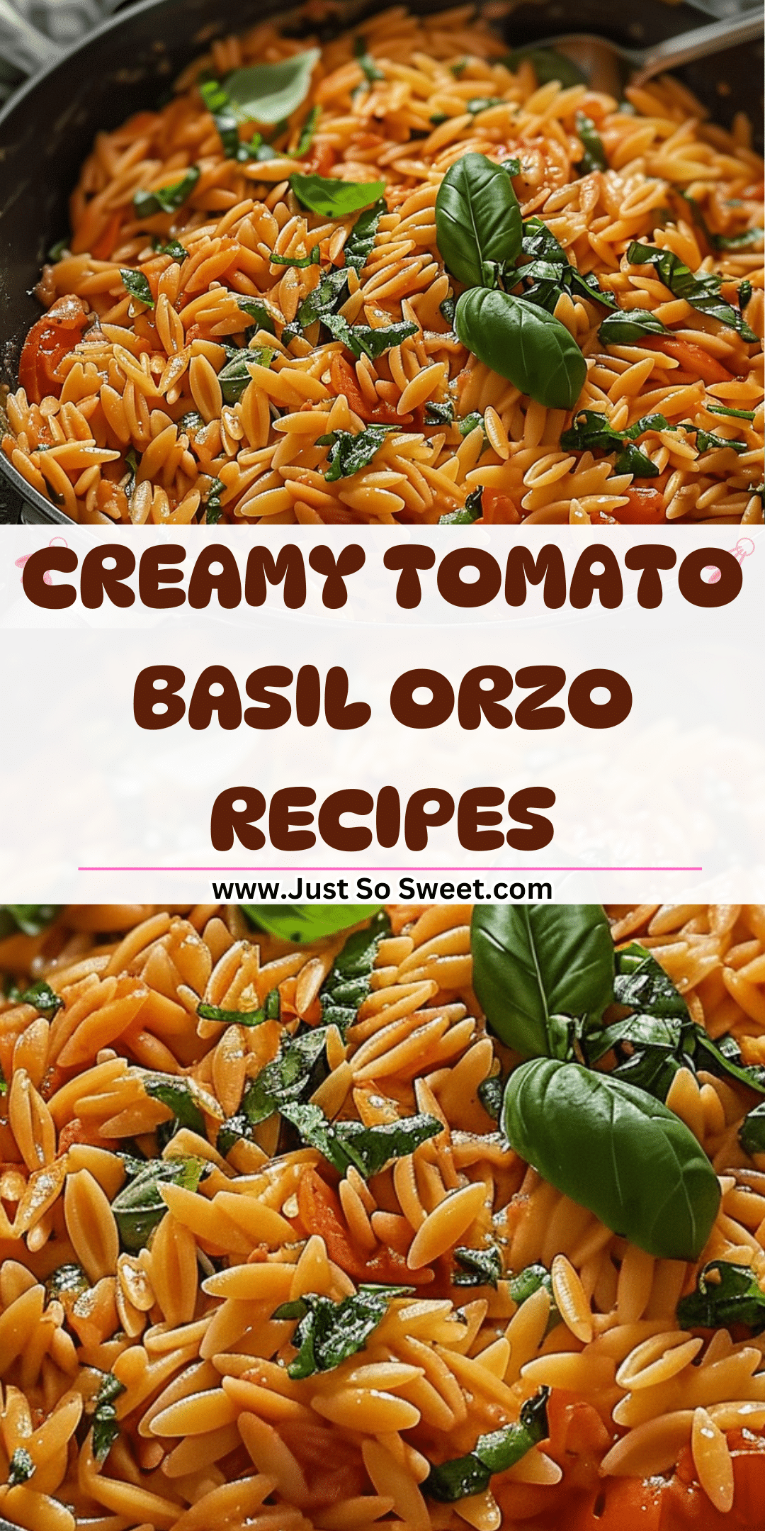 Creamy Tomato Basil Orzo: A Delicious Meal Idea! | Just So Sweet