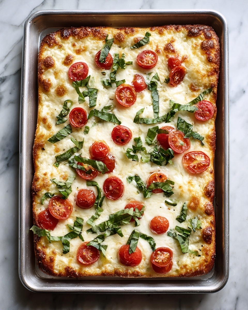 Sheet Pan Caprese Pizza: Easy, Fresh & Crispy Italian Favorite