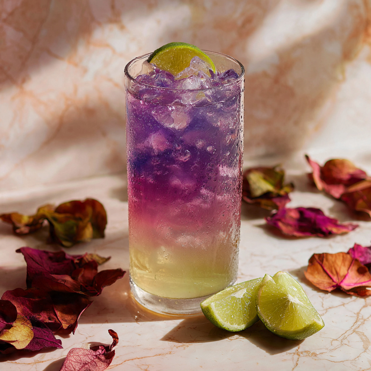 Butterfly Pea Flower Lemonade: Magical Color-Changing Drink