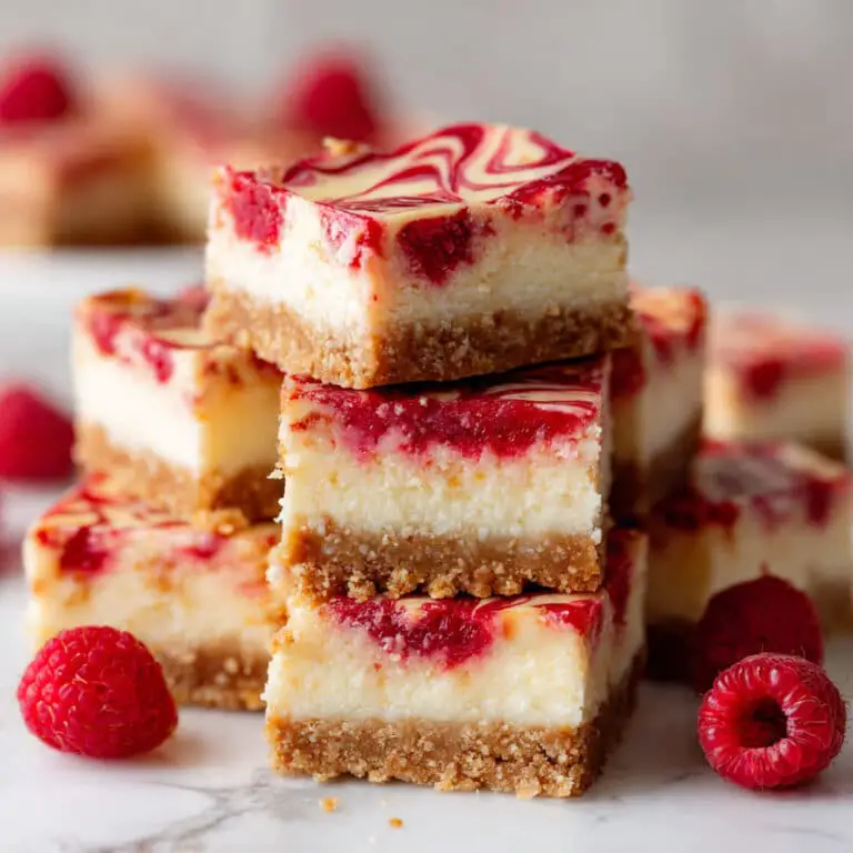 Raspberry Swirl Cheesecake Bars: Irresistibly Creamy & Fruity